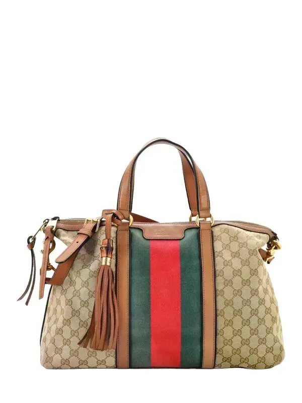 Gucci Rania Convertible Top Handle Medium Tote Bag - Brown