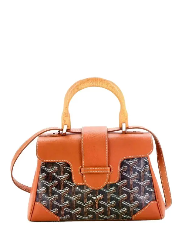 Goyard Saigon Mini Top Handle Shoulder Bag - Brown