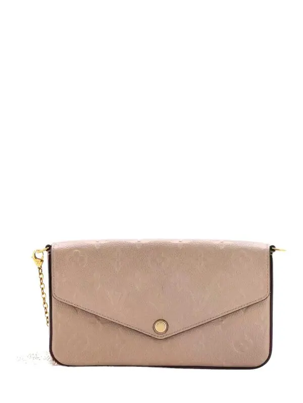 LOUIS VUITTON Felicie Pochette Monogram Empreinte Leather Crossbody Bag - Neutrals
