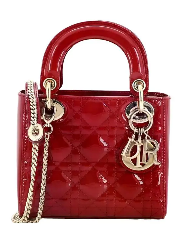 Dior Lady Mini Satchel - Red