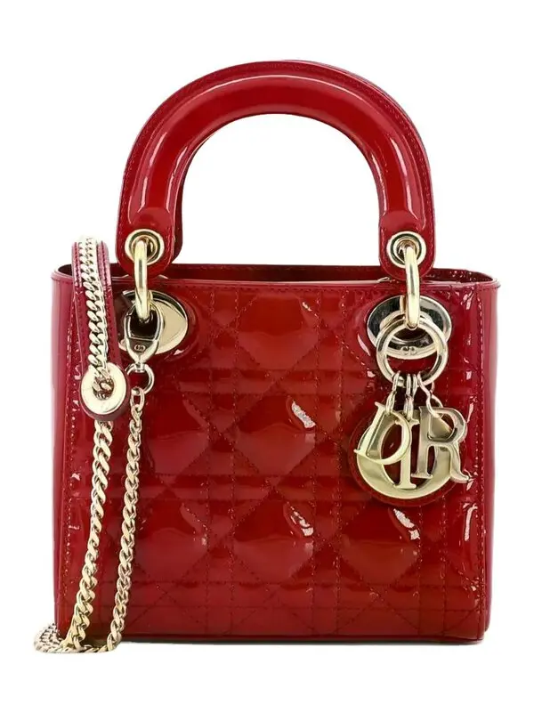 Dior Lady Mini Satchel - Red