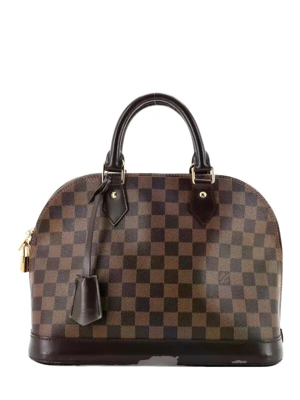 LOUIS VUITTON Alma Handbag Damier Pm Satchel - Brown
