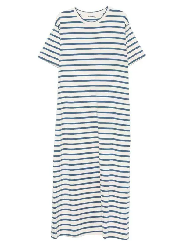 JIL SANDER Striped Maxi Dress - Neutrals