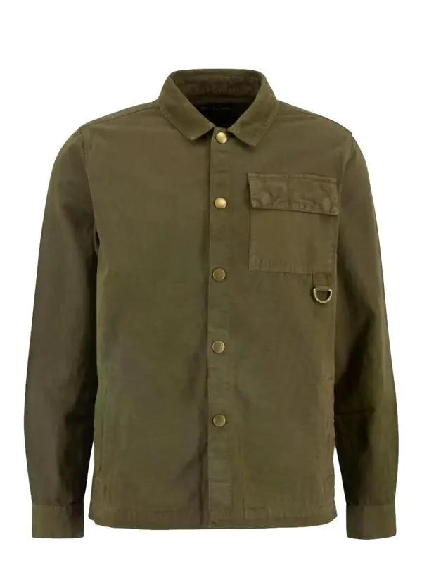 Barbour Corduroy-collar D-ring Shirt - Green