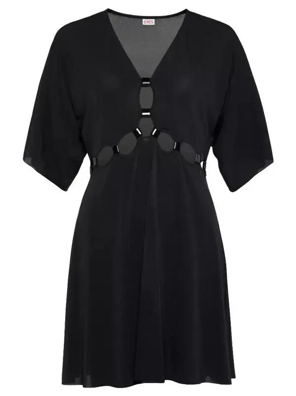 ERES Connection V-neck Cutout Dress - Black