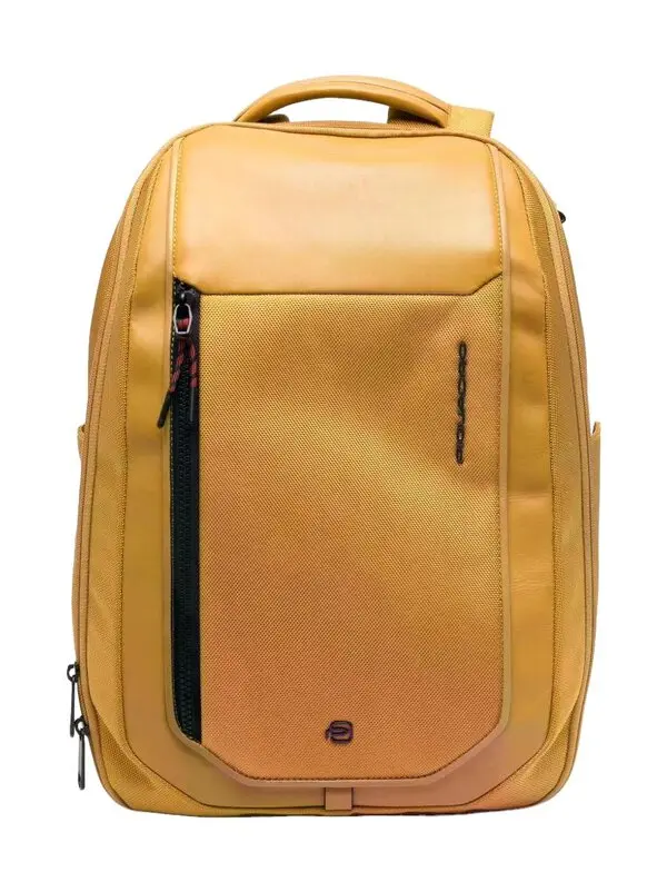 PIQUADRO Zip-up Backpack - Yellow