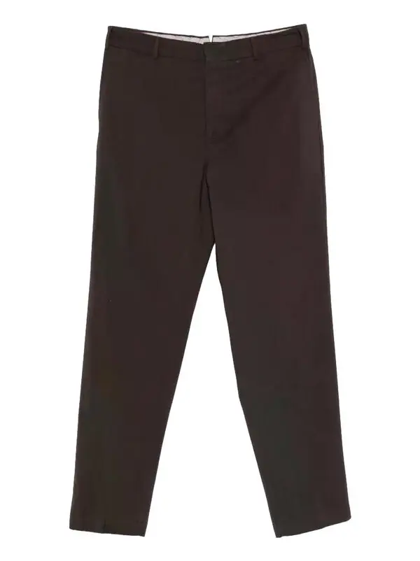 PT TORINO Belt-loops Straight-leg Trousers - Brown
