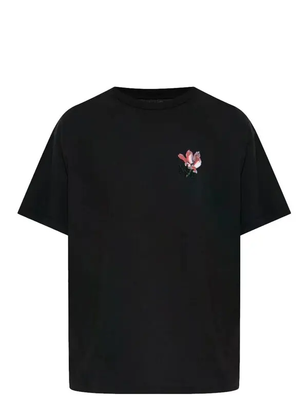 MAISON MARGIELA Floral-print T-shirt - Black