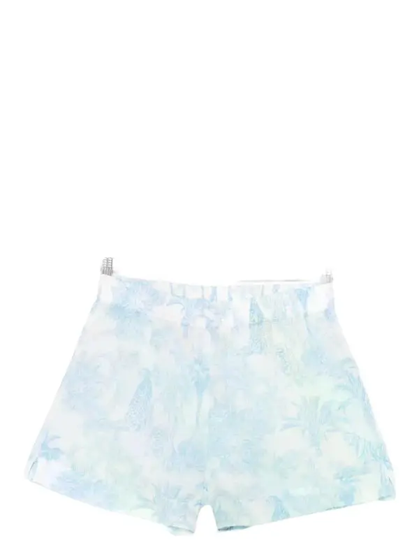 MC2 SAINT BARTH Tropical-print Shorts - White