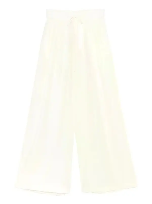 ELEH Drawstring Wide-leg Trousers - Neutrals