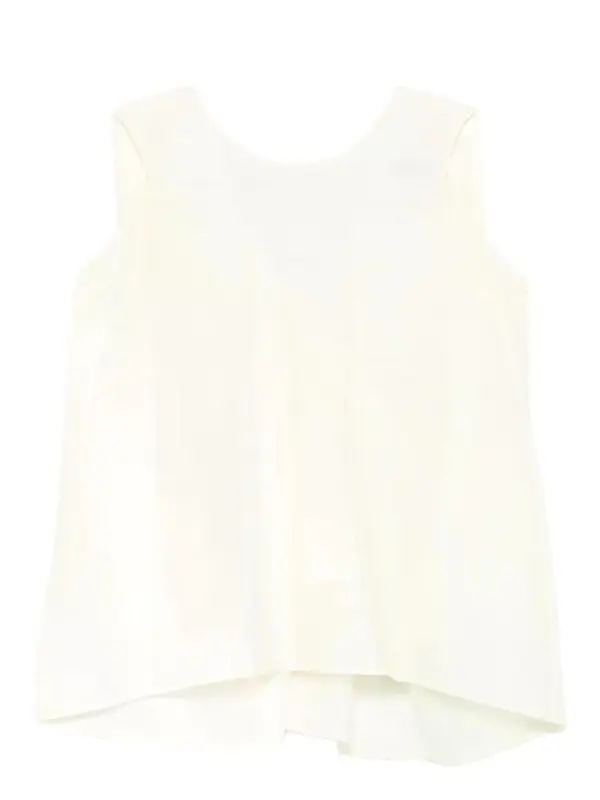 ELEH Sleeveless Flared Blouse - Neutrals