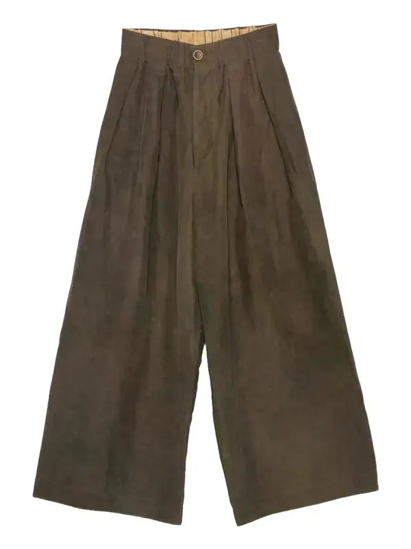 UMA WANG Wide-leg Trousers - Brown