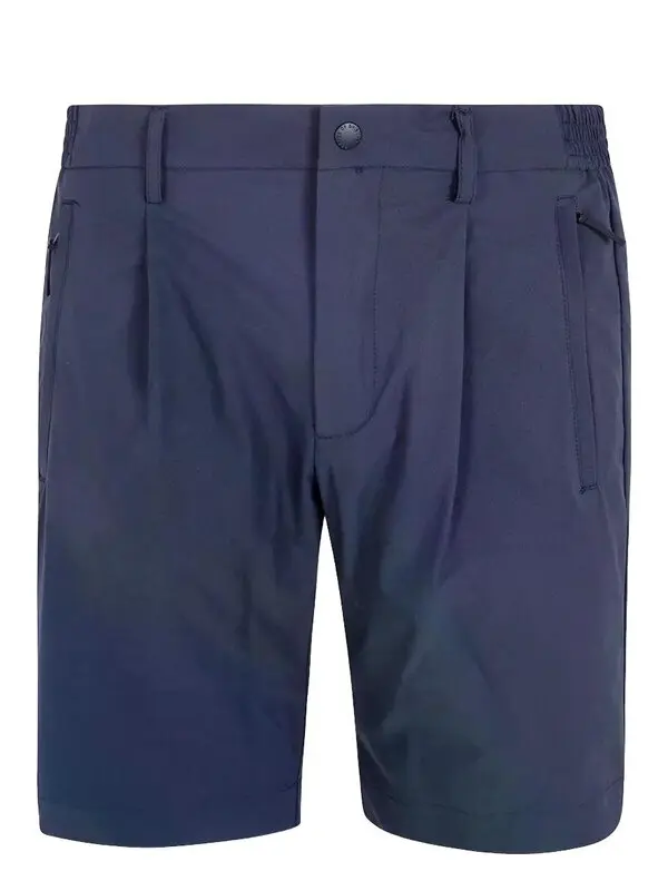 PEOPLE OF SHIBUYA Brak Pleated Shorts - Blue