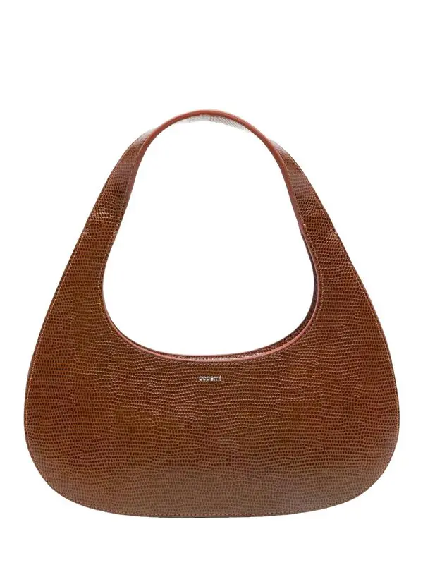 Coperni Lizard-print Slim Swipe Shoulder Bag - Brown