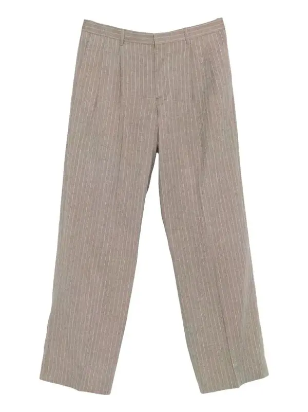 SUNFLOWER Pinstripe Pleated Trousers - Neutrals