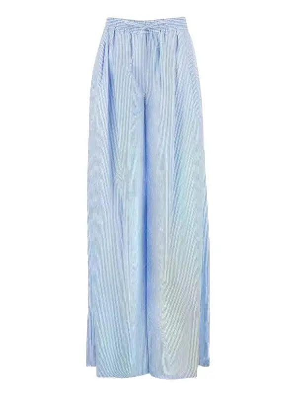 Dolce & Gabbana Striped Pleated Trousers - Blue