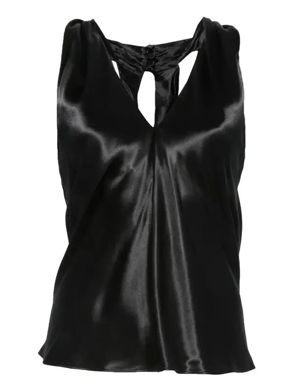 Andamane Zeyne V-neck Blouse - Black