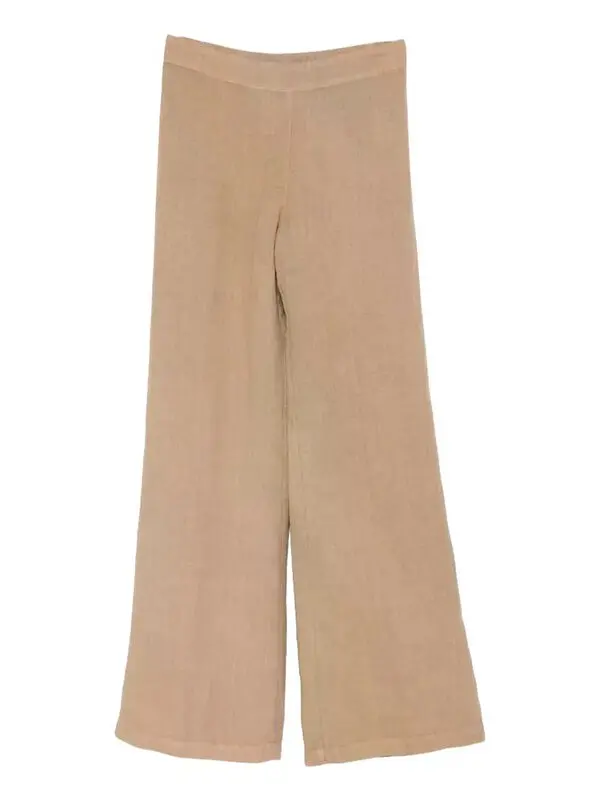 120% Lino Wide-leg Trousers - Neutrals