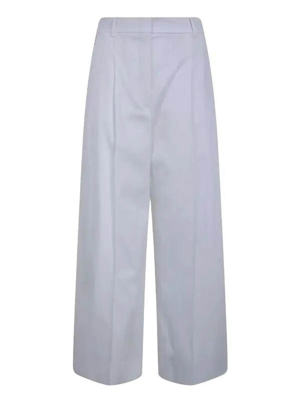 Max Mara Pleated Wide-leg Trousers - White