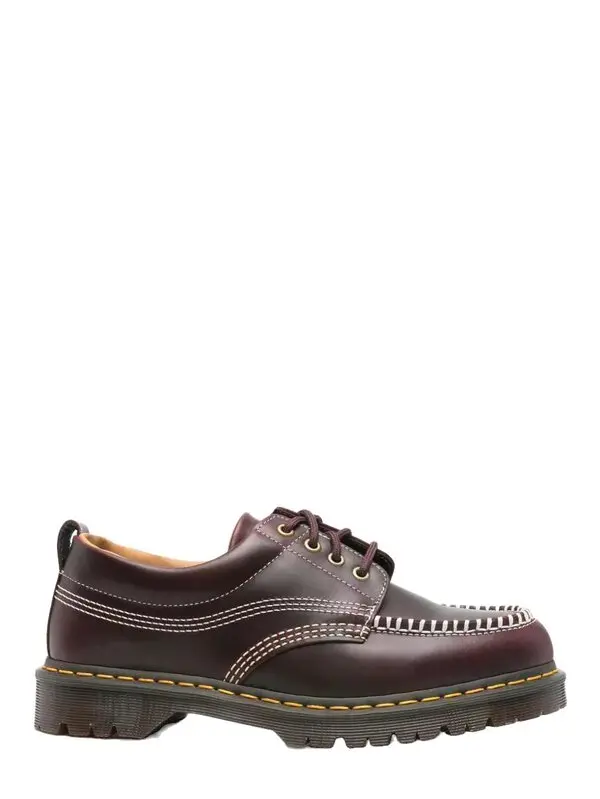 Dr. Martens Lowell Contrast-stitch Derby Shoes - Red