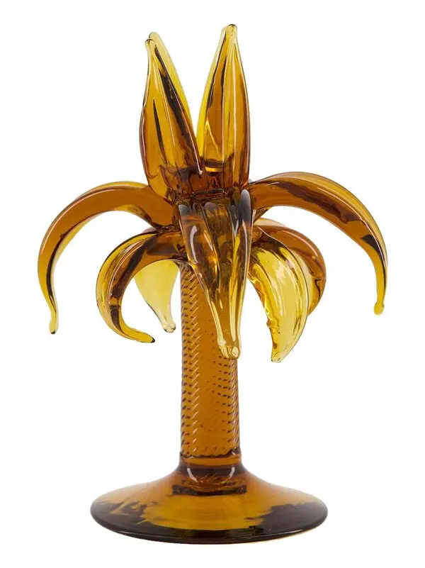 GORDIOLA Glass Palm Tree - Brown
