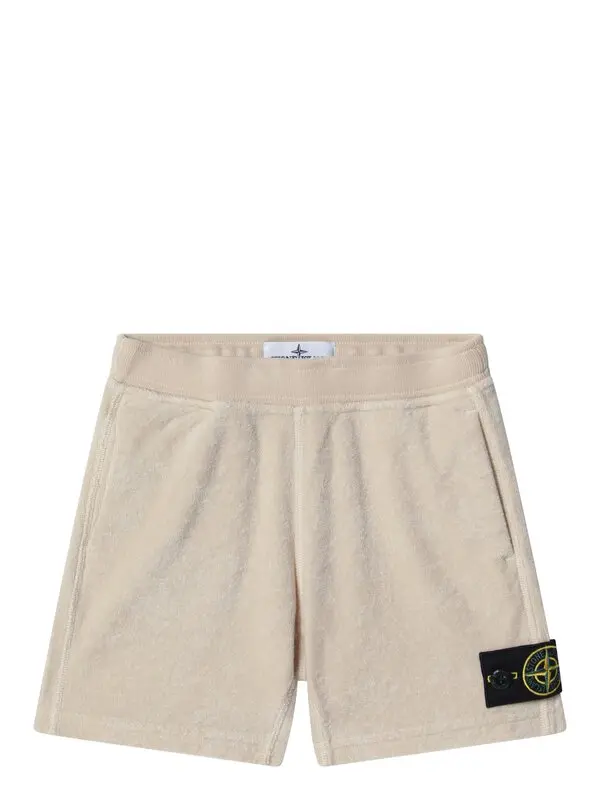 Stone Island Chenille Shorts - White