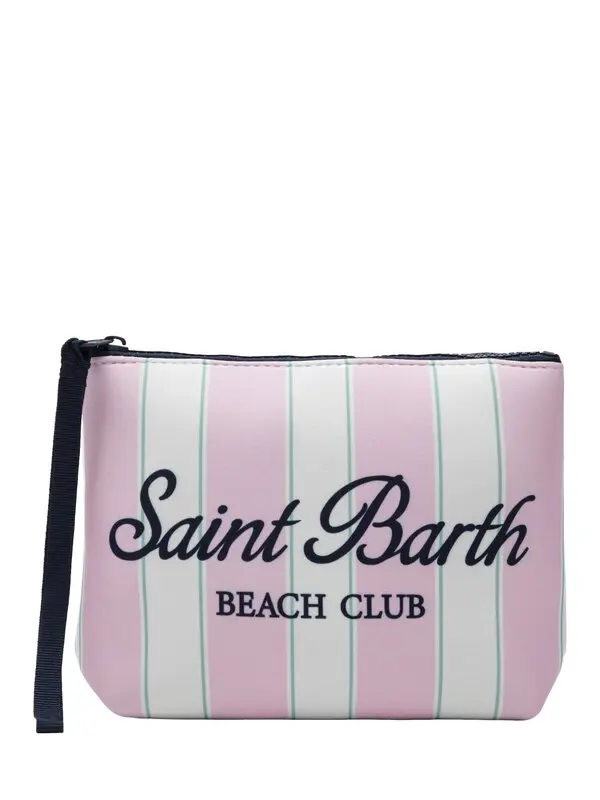 MC2 SAINT BARTH Striped Scuba Pouch - Pink