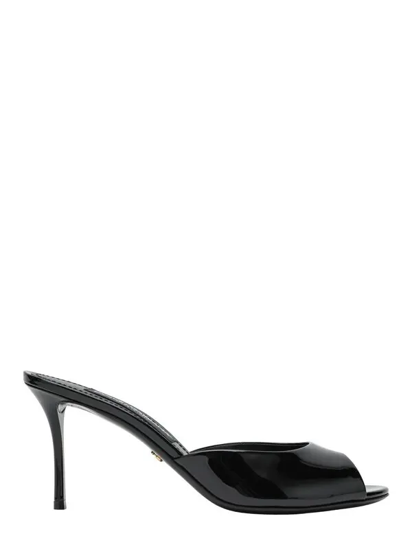 Dolce & Gabbana Keira Patent Mules - Black