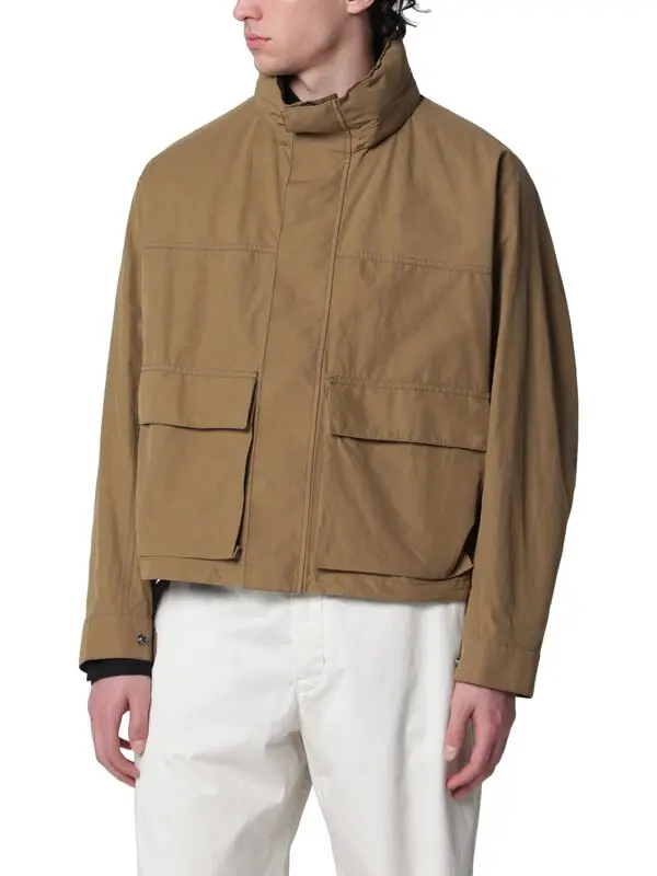 LEMAIRE Short Hooded Cotton Parka - Brown