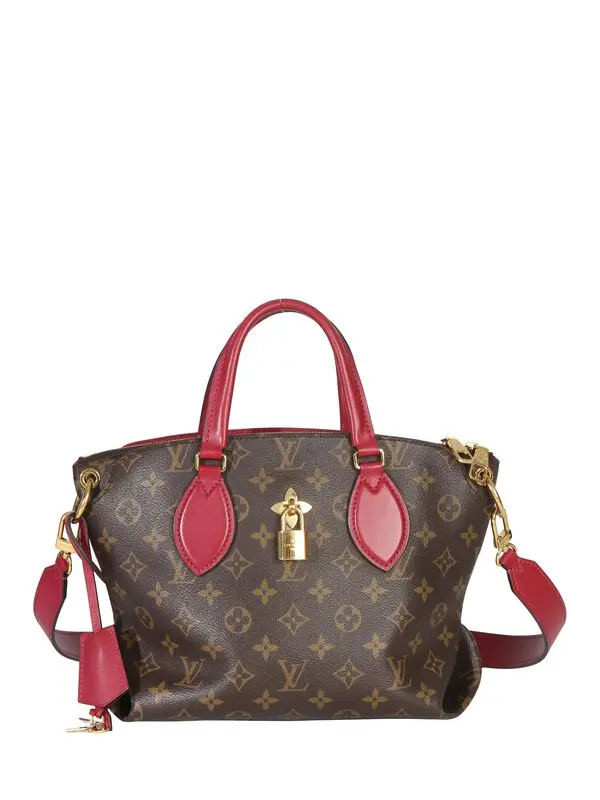 LOUIS VUITTON Monogram Canvas Flower Zipped Tote Pm - Brown