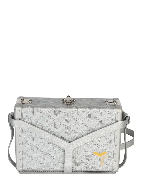 Goyard Ine Canvas Minaudiere Trunk - Silver