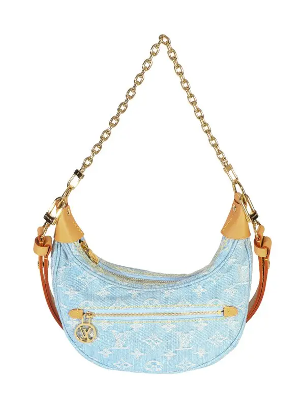 LOUIS VUITTON Light Monogram Denim Loop Bag - Blue