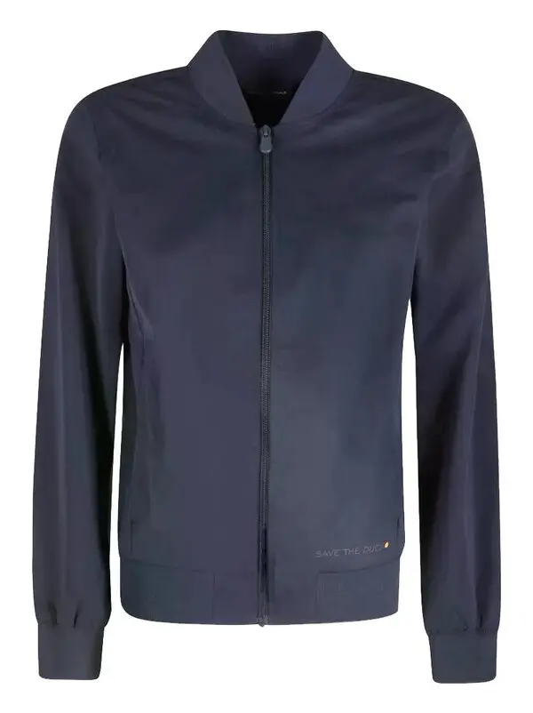 SAVE THE DUCK Jena Ribbed-trim Zip-up Jacket - Blue