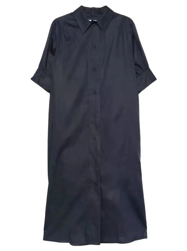 JIL SANDER Buttoned Midi Dress - Blue
