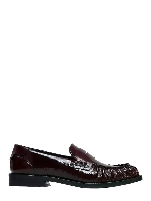 VANDA NOVAK Greta Fringed Loafers - Red