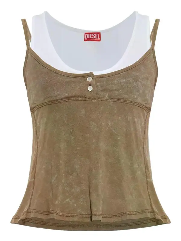 DIESEL® T-olisse Layered Top - Brown