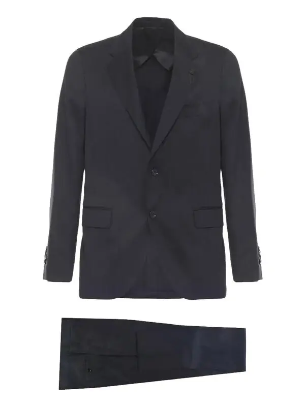 LARDINI Wool Suit - Black