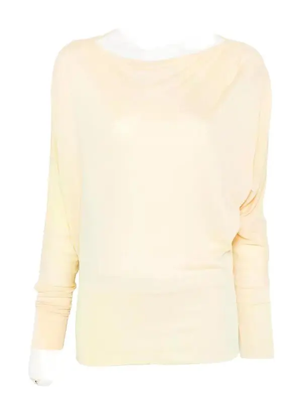 TOTEME Boat-neck Jersey Sweater - Yellow