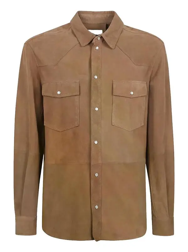 SWORD 6644 Suede Shirt - Neutrals