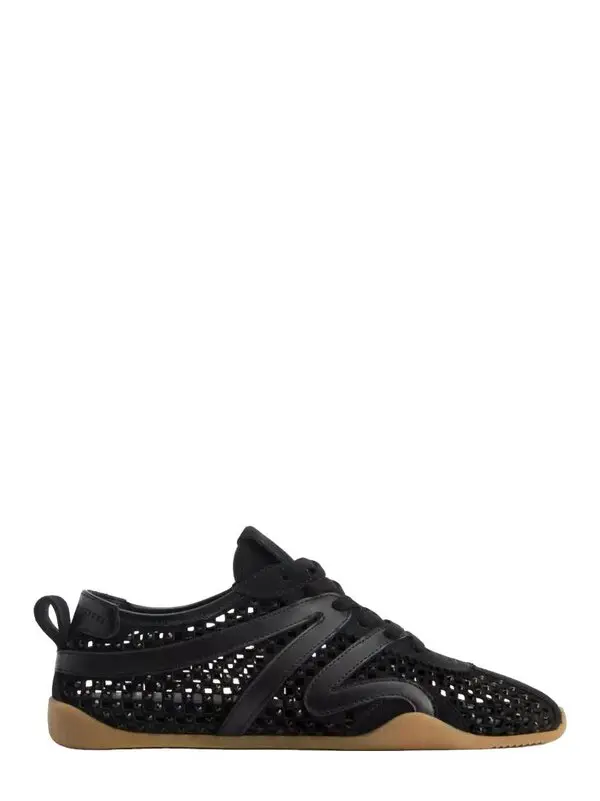 GIUSEPPE ZANOTTI Perforated Rhinestone Sneakers - Black