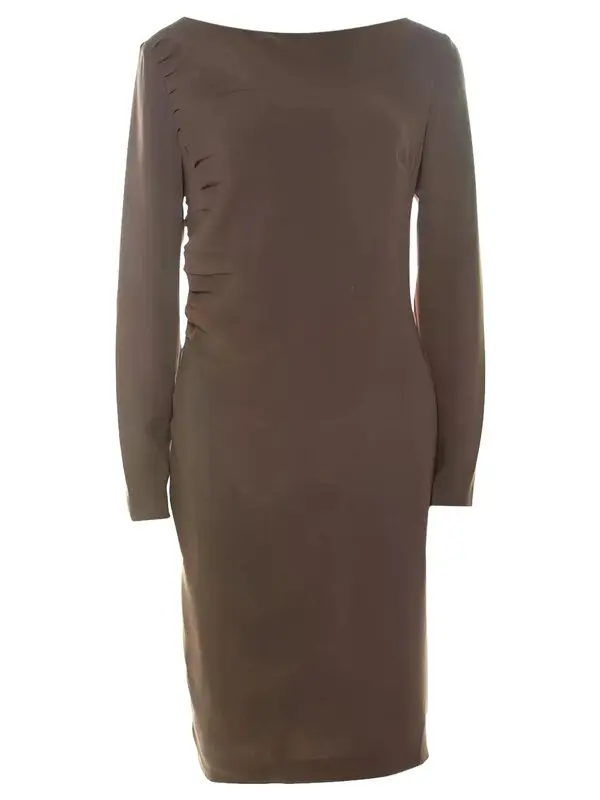 Escada Pleated Midi Dress - Green