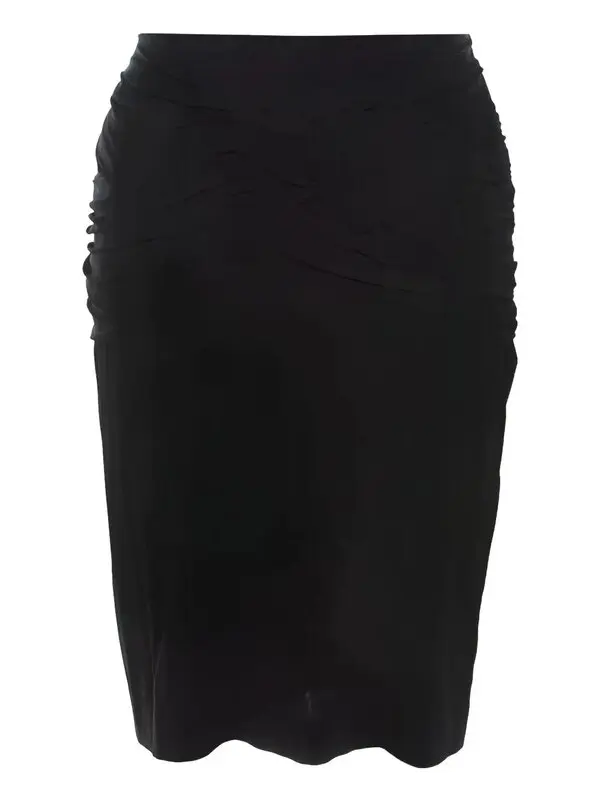 Escada Draped Front Skirt - Black