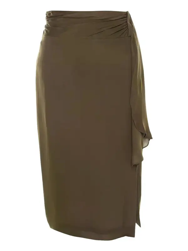 Escada Silk Skirt - Green