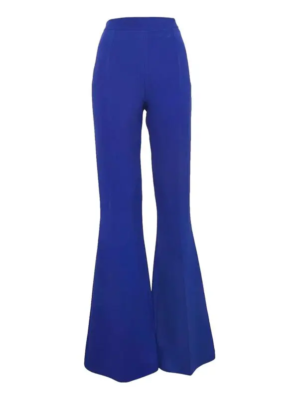 Safiyaa High-waisted Flared Trousers - Blue