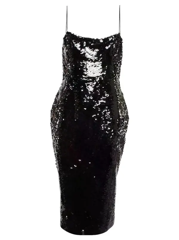 Alex Perry Sleeveless Sequin Dress - Black