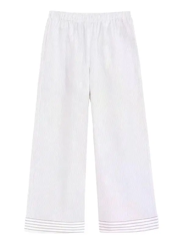 BY MALENE BIRGER Mirabello Striped Trousers - White