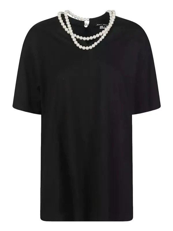 Junya Watanabe Pearl Embellished T-shirt - Black
