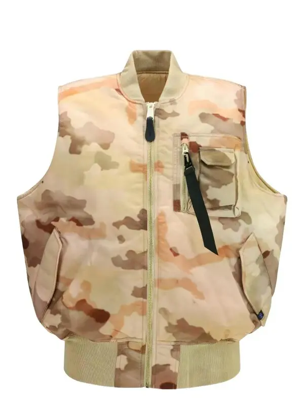 Alpha Industries Ma-1 Camouflage-print Vest - Neutrals
