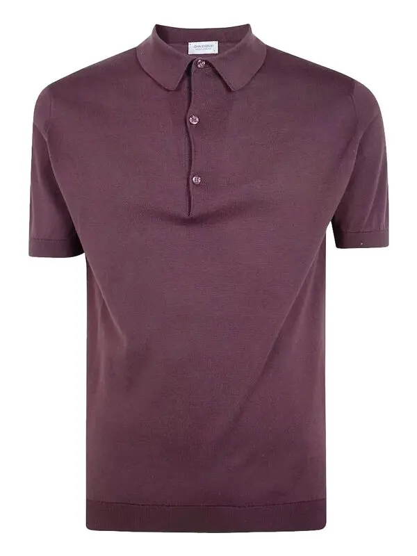 John Smedley Adrian Polo Shirt - Purple