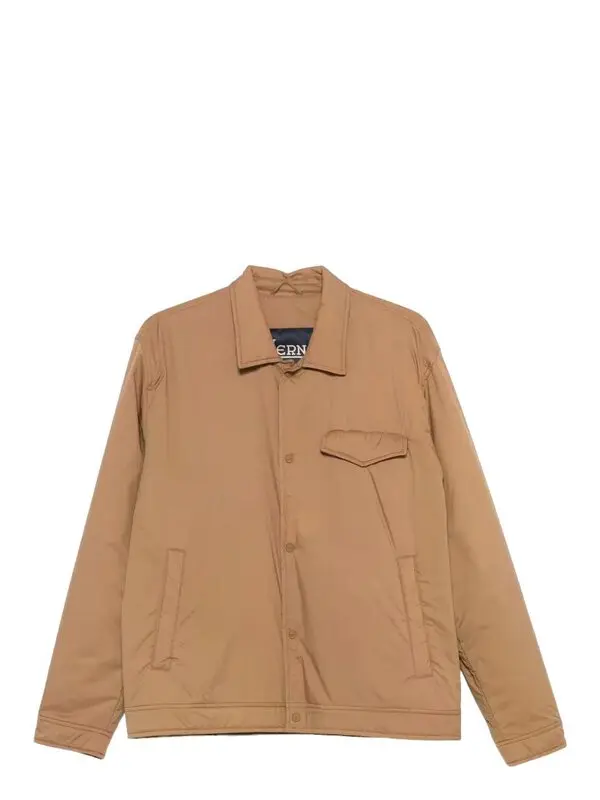 Herno Padded Shirt Jacket - Brown